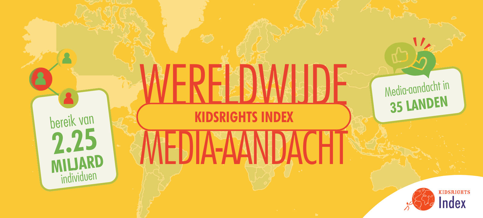 Media-aandacht voor de KidsRights Index 2023 in 35 landen, met een ...